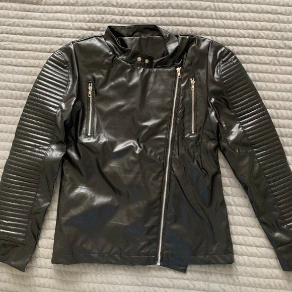 Unbranded | Jackets & Coats | Brand New Black Faux Leather Jacket Size ...